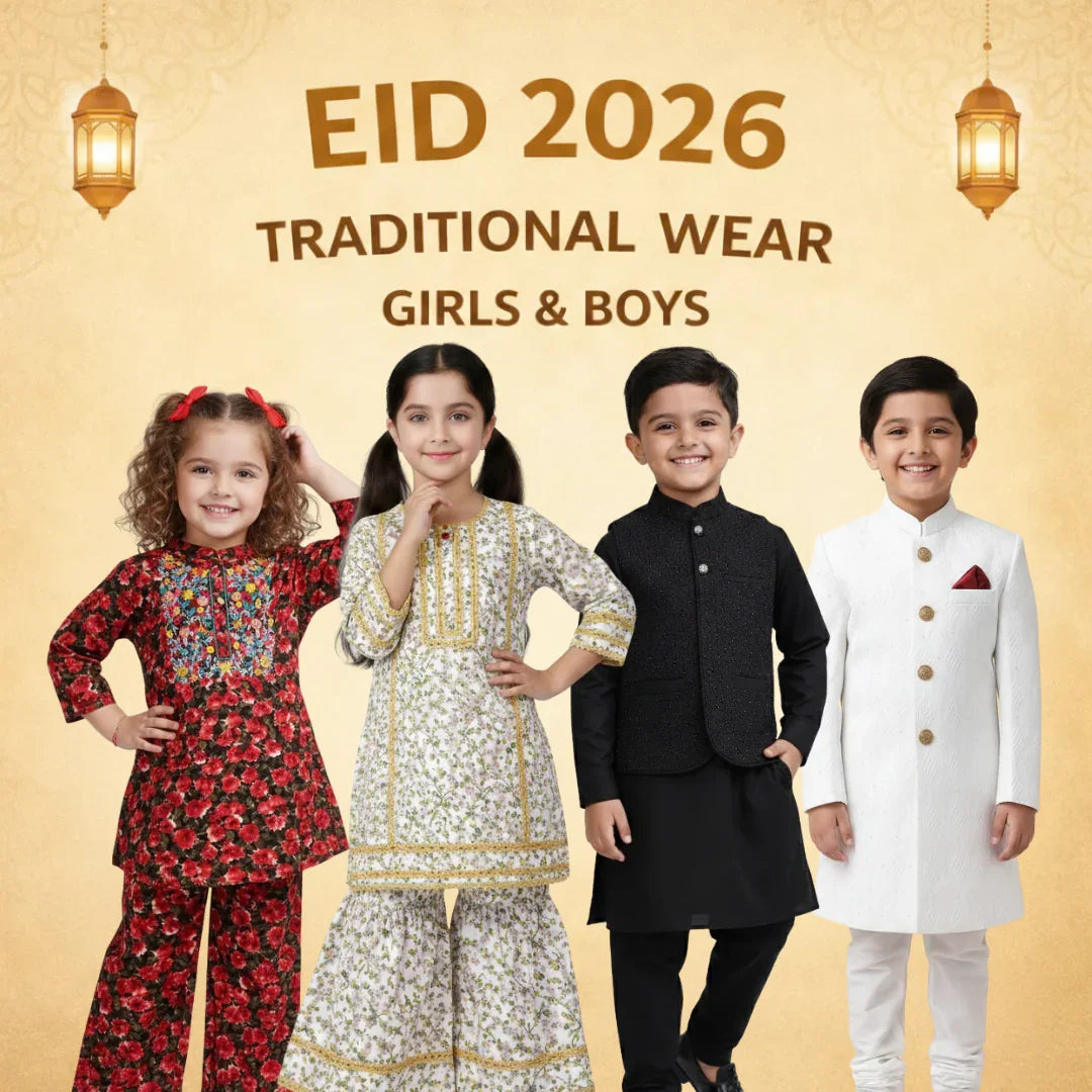Eid 2026 Kids Collection - Traditional Boys & Girls Wear – LilCubs.pk ...